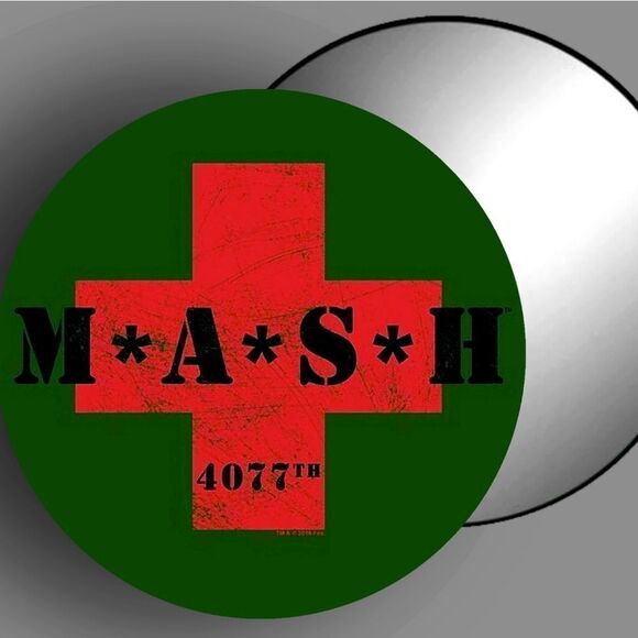 area51gallery | Makeup | Mash Tv Show Cosmetic Mirror Vintage Green ...